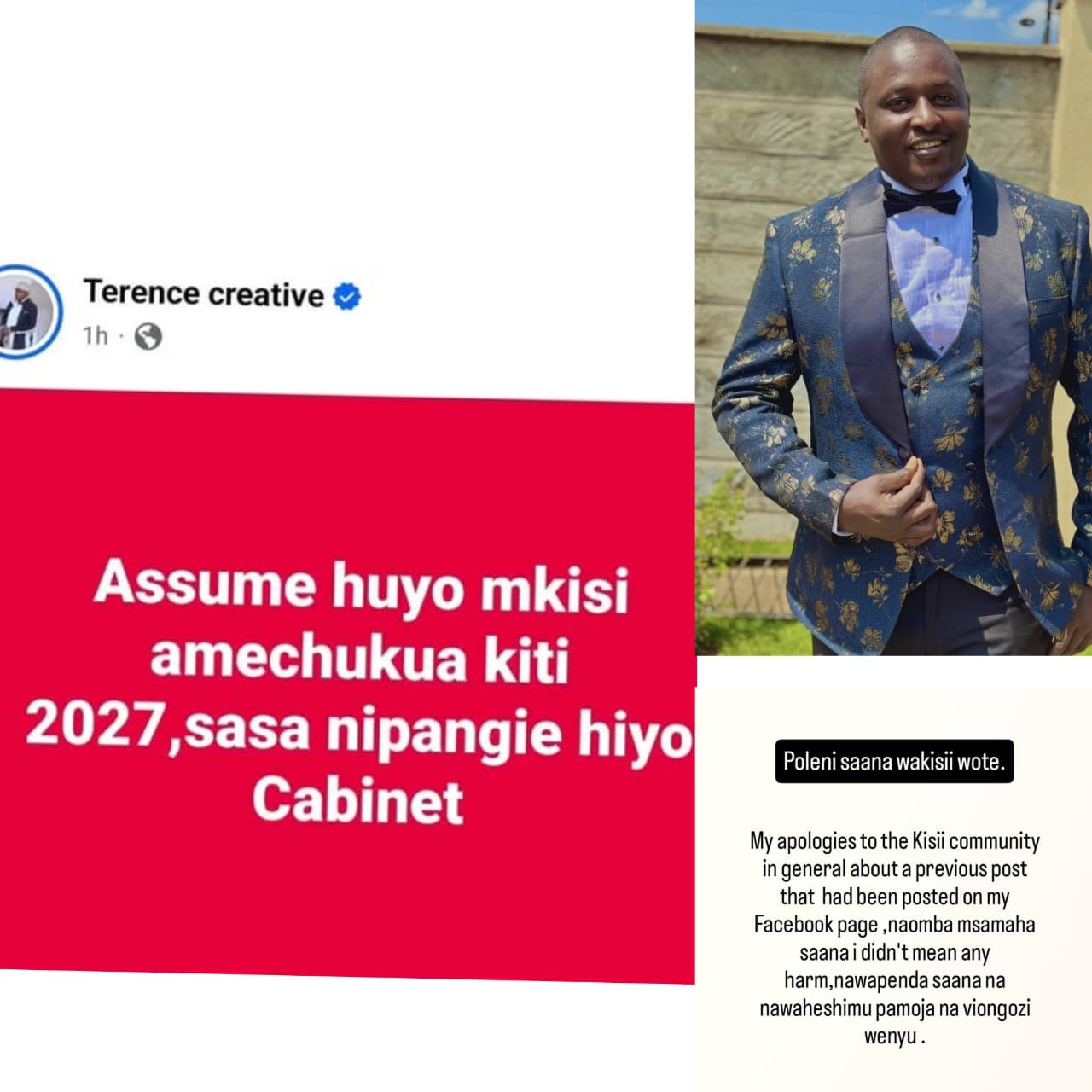 Terence Creative Apologizes to Kisii Community over Controversial ...